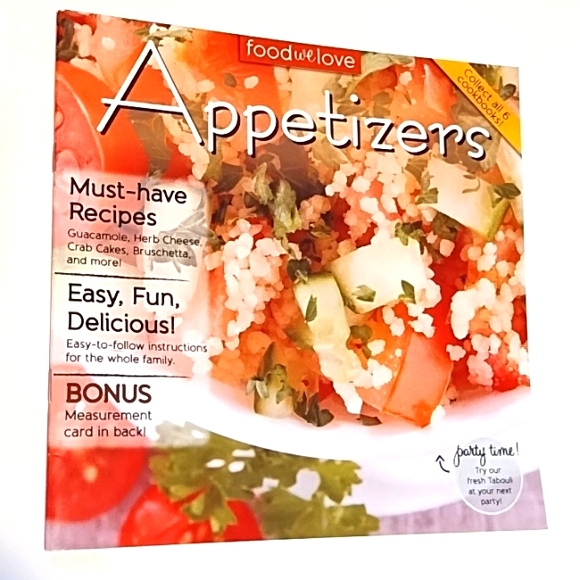Food We Love | Kitchen | New Appetizer Book Soft Cover | Poshmark